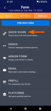 How to Share a Form through WhatsApp