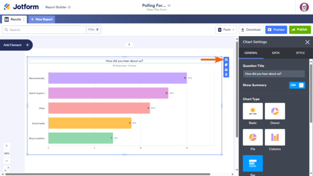 How to Show Poll Results