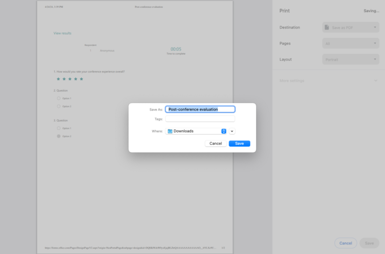 How to convert Microsoft Forms responses to PDF | The Jotform Blog