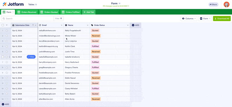 Inbox or Tables: How teams manage data with Jotform Enterprise | The ...