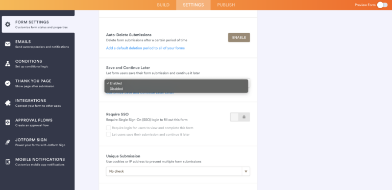 How to activate “Save and Continue” in Gravity Forms | The Jotform Blog