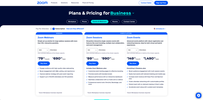 Zoom pricing plans comparison | The Jotform Blog