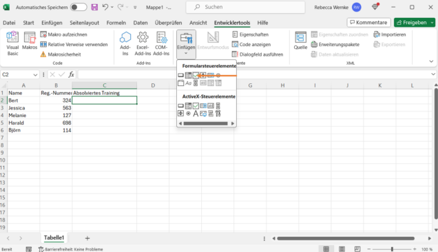 Wie man ein Kontrollkästchen in Excel einfügt | Der Jotform-Blog
