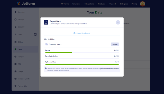 How to Export All of Your Data at Once