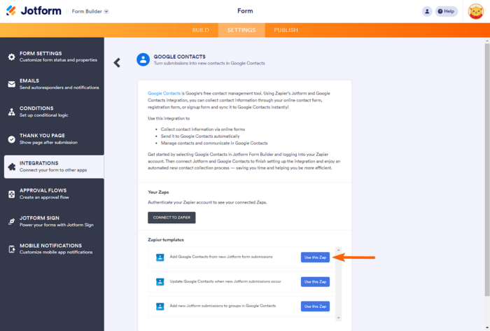How to Use Zapier with Jotform