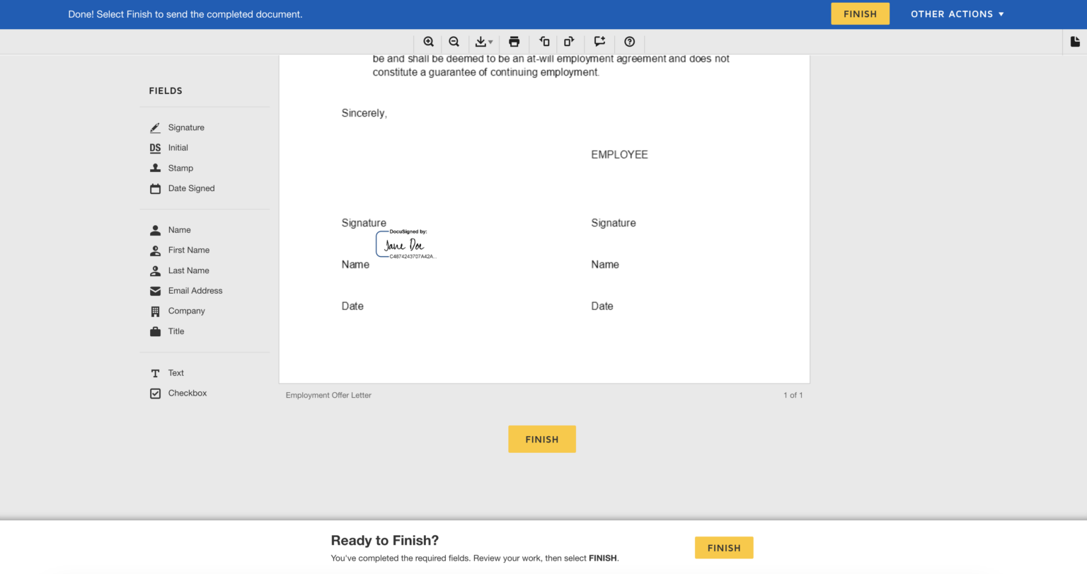How to upload a document to Docusign | The Jotform Blog