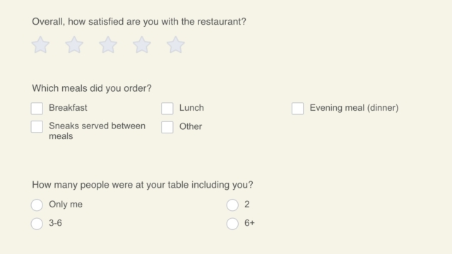 70+ food survey questions your restaurant should ask | The Jotform Blog