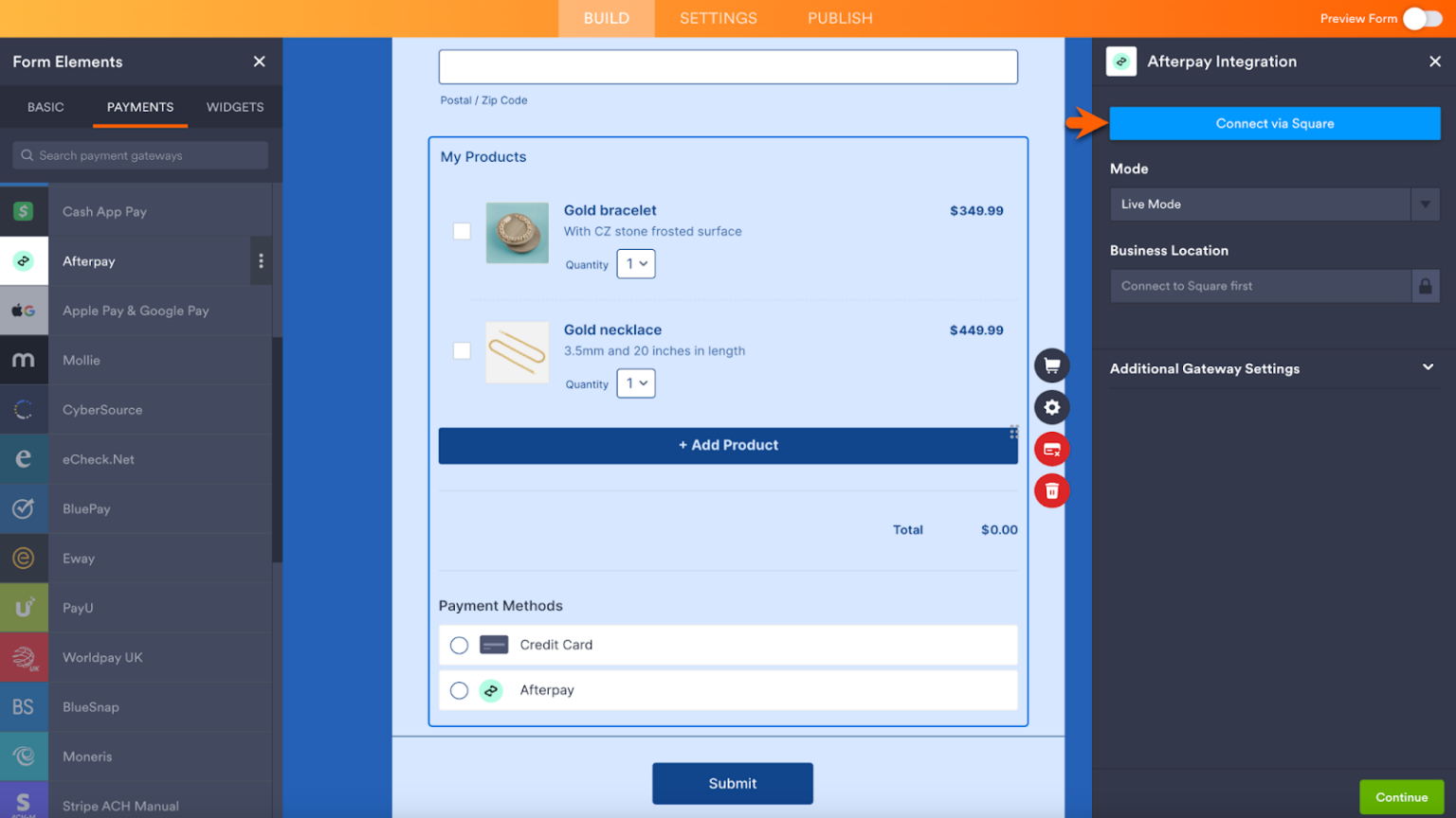 Announcing Jotform’s new Afterpay payment option through Square | The ...