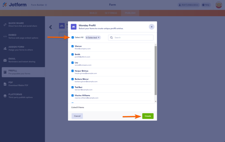 How to Prefill a Form Using the Data From monday.com