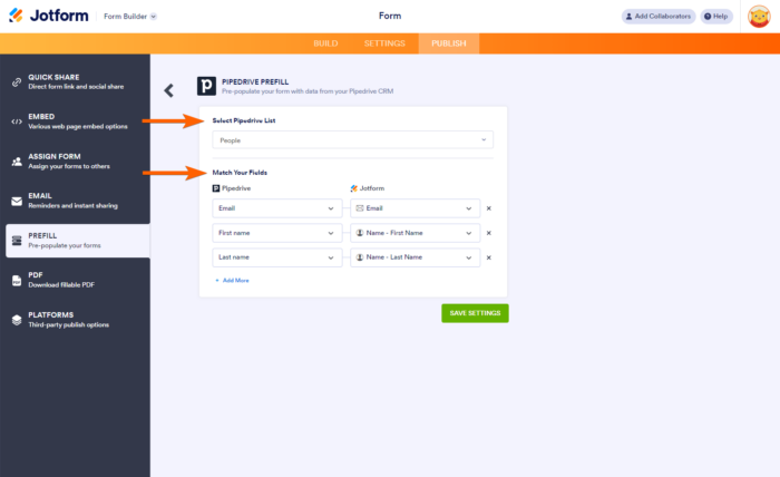 How to Prefill a Form Using the Data from Pipedrive