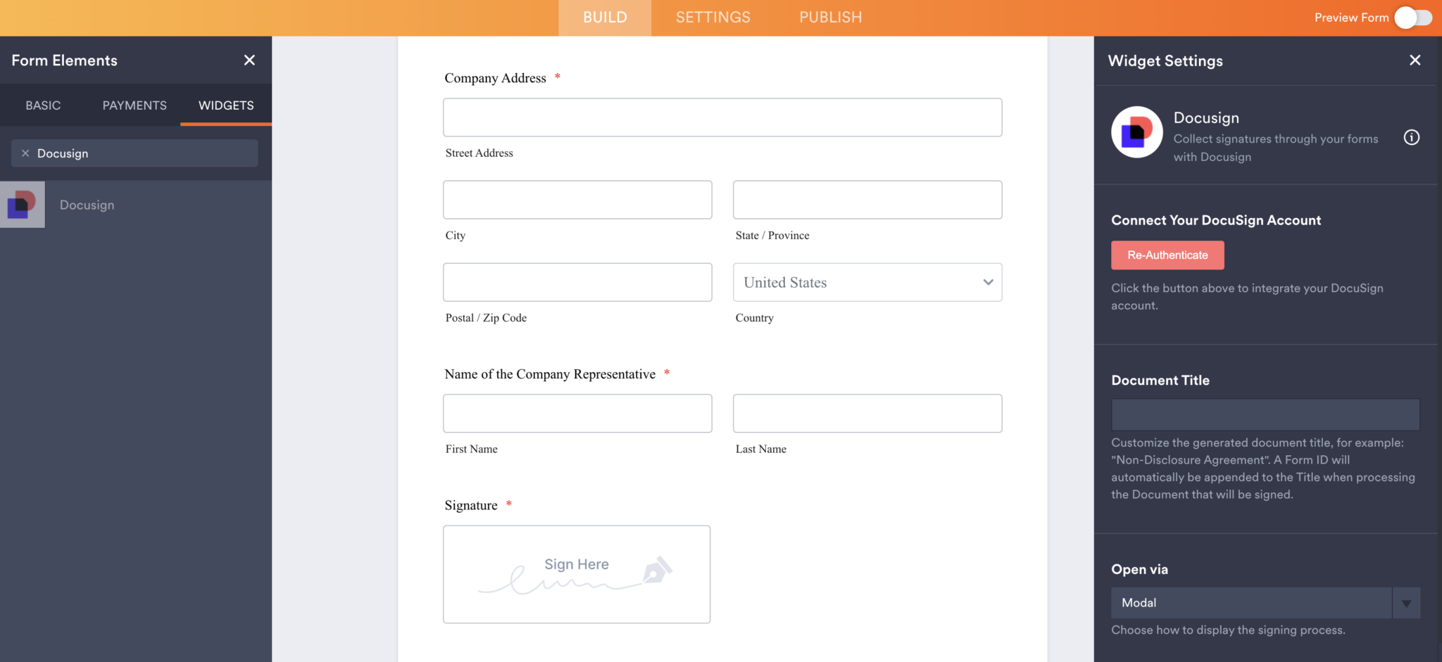 How to create Docusign forms with Jotform’s widget | The Jotform Blog