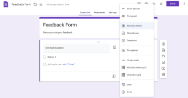 How to make a feedback form in Google Forms | The Jotform Blog