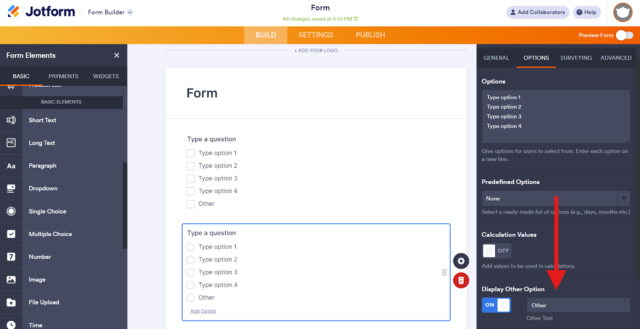 How to use multiple choice with comments on Google Forms | The Jotform Blog