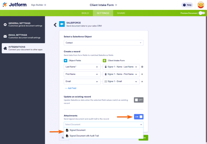 How to Attach a Signed Document to a Salesforce Record