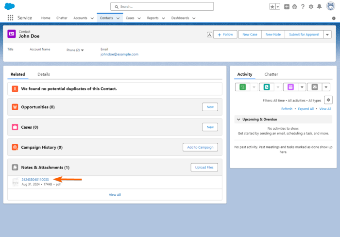 How to Attach a Signed Document to a Salesforce Record