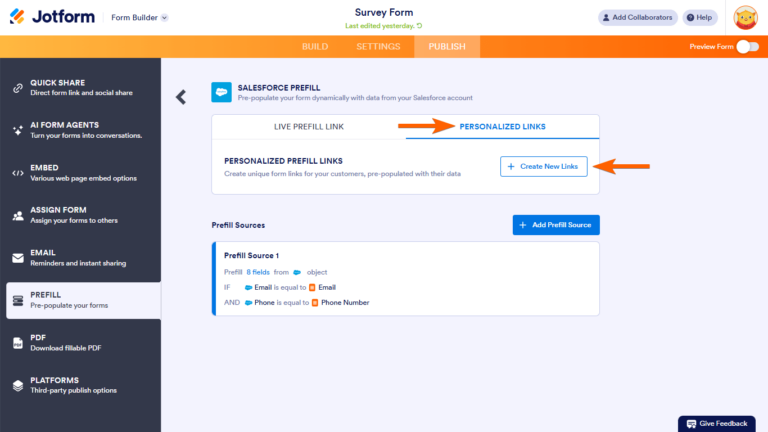 How to Create Unique Form Links for Your Salesforce Customers