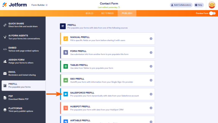 How To Prefill Your Form Using Data From Salesforce