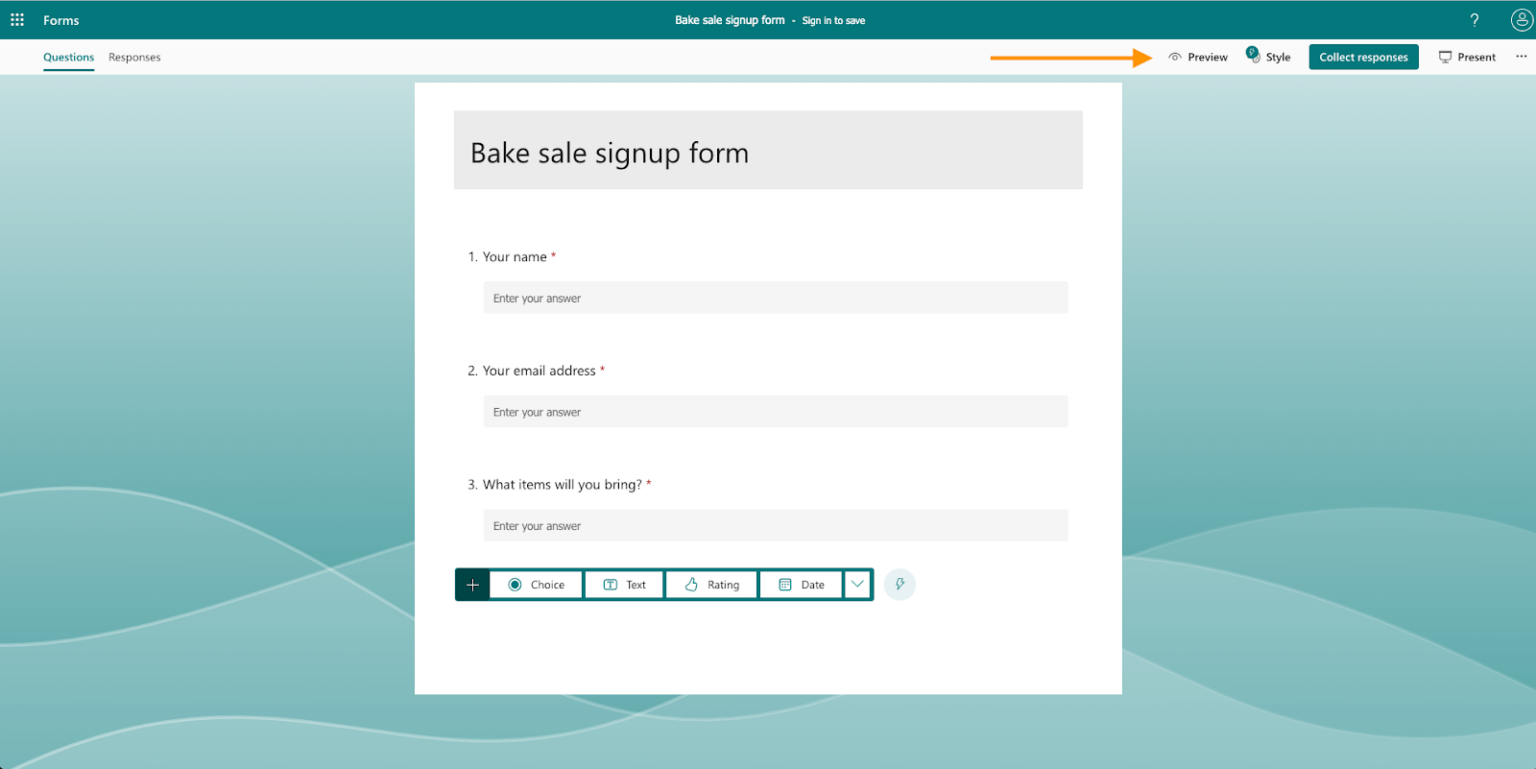 How to create a signup sheet in Microsoft Forms | The Jotform Blog
