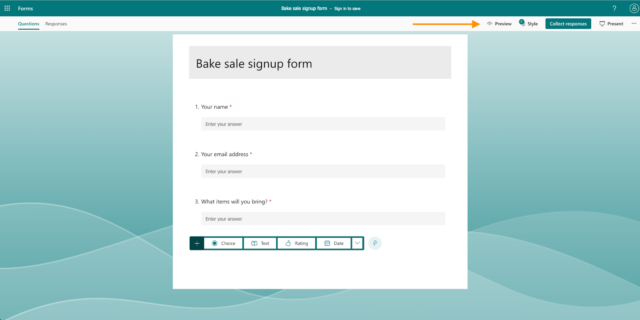 How to create a signup sheet in Microsoft Forms | The Jotform Blog