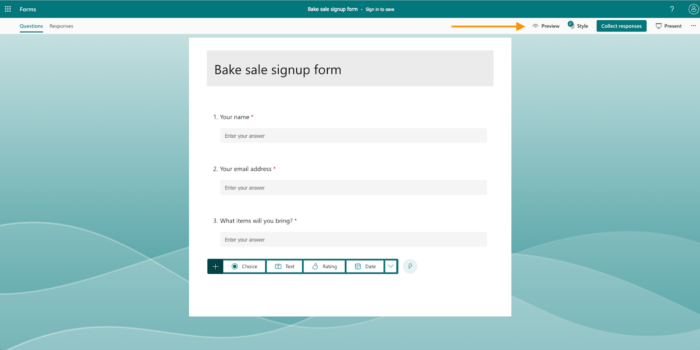 How to create a signup sheet in Microsoft Forms | The Jotform Blog