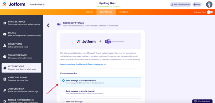 Easily collaborate on Jotform data in Microsoft Teams | The Jotform Blog