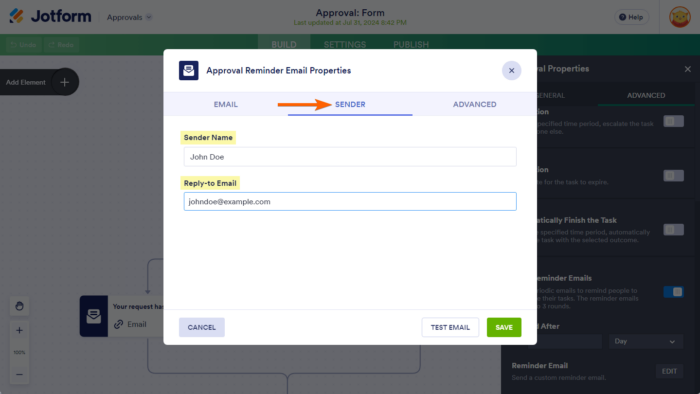 How to Set Approval Reminder Emails