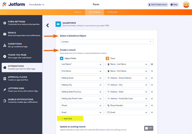 How to Integrate Jotform With Salesforce