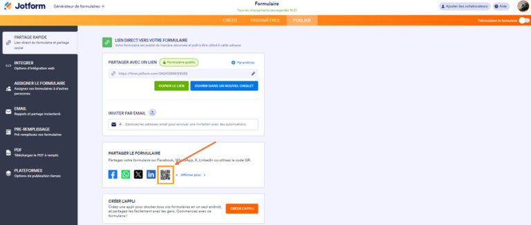 Comment créer un sondage avec un code QR | The Jotform Blog