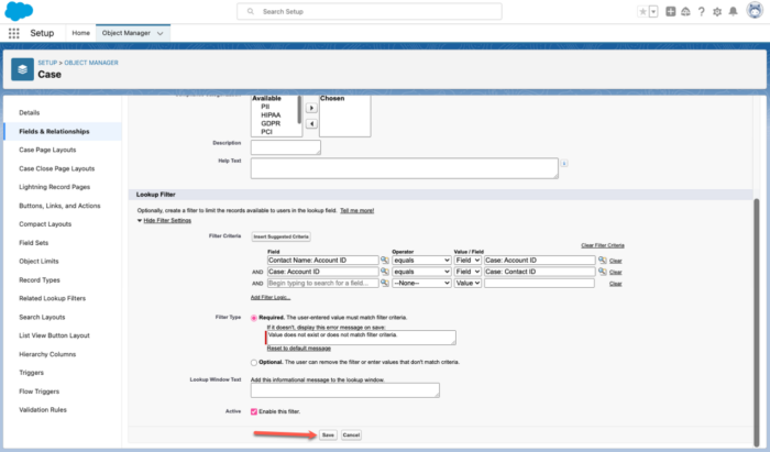How to solve the Field Filter Validation Exception error in Salesforce | The Jotform Blog