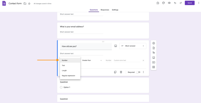 How to use response validation in Google Forms | The Jotform Blog
