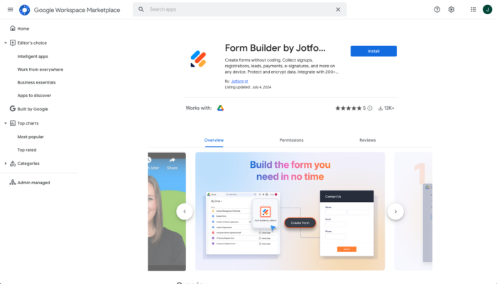 10 best Google Workspace Marketplace apps for 2026 | The Jotform Blog