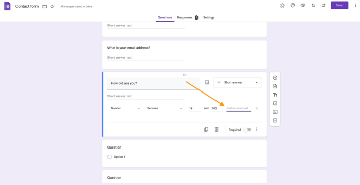 How to use response validation in Google Forms | The Jotform Blog