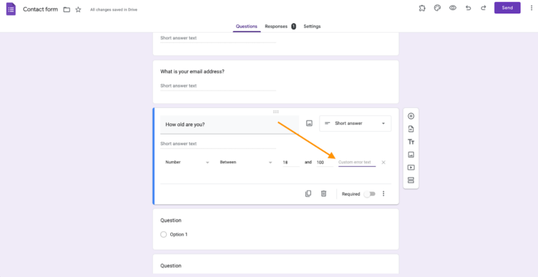 How to use response validation in Google Forms | The Jotform Blog