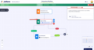What Are Errors and Warnings in Jotform Workflows?