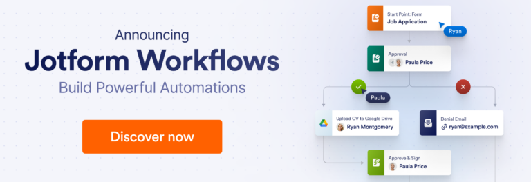 Announcing Jotform Workflows