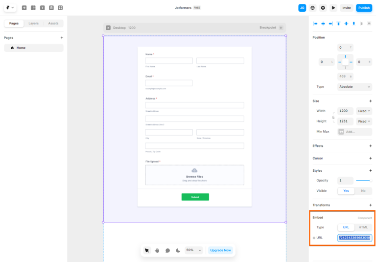 How to Embed a Form to a Framer Design