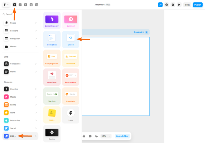 How to Embed a Form to a Framer Design