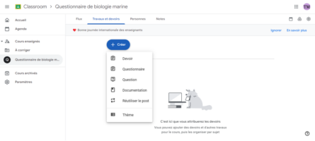 Comment ajouter un formulaire Google Forms dans Google Classroom | The ...