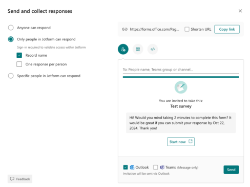 How to create a survey in Microsoft Teams | The Jotform Blog