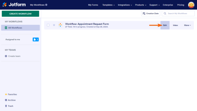How to Edit Your Existing Workflows