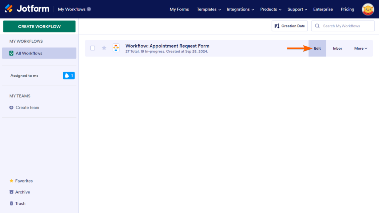 How to Edit Your Existing Workflows