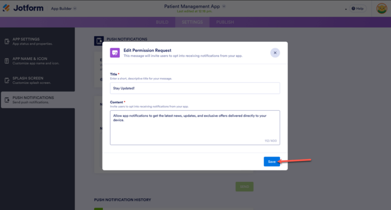 How to Create and Send Push Notifications for Jotform Apps