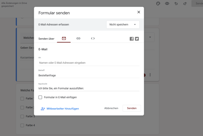 Wie Sie ein Link zu einem Google Formular einfügen | Der Jotform-Blog