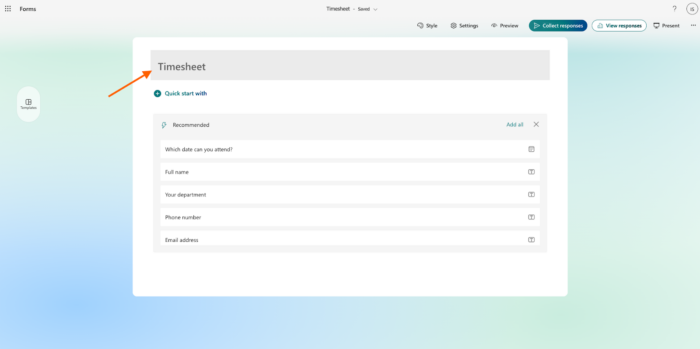 How to create a timesheet in Microsoft Forms | The Jotform Blog