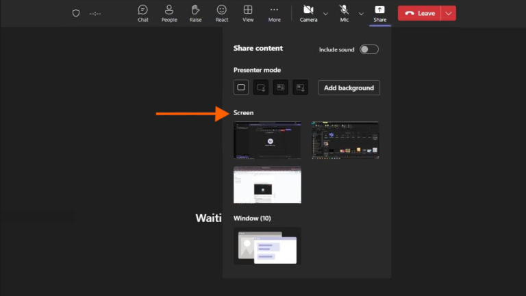 How to share a screen using Microsoft Teams | The Jotform Blog