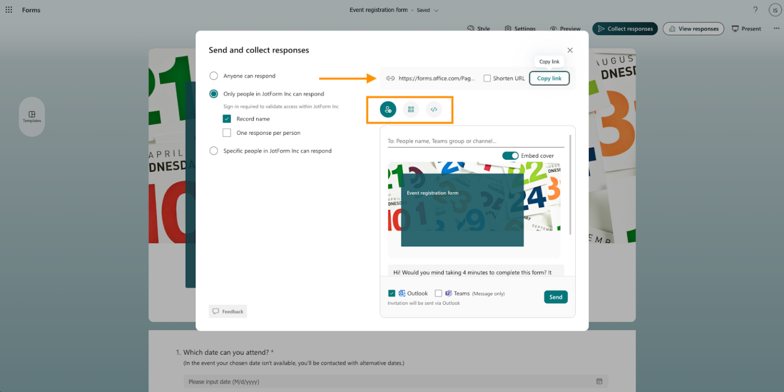 How to create a booking form in Microsoft Forms | The Jotform Blog