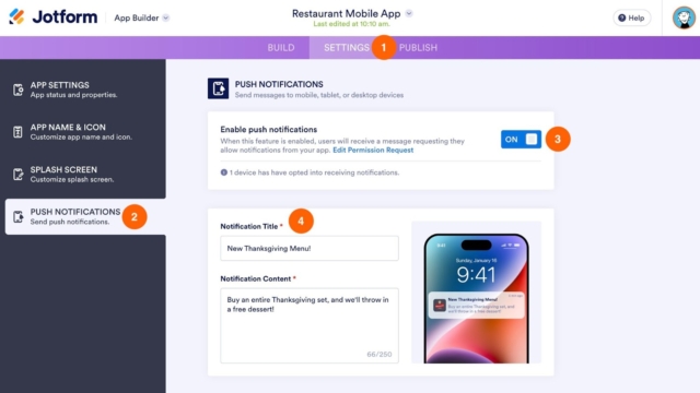 Announcing push notifications for Jotform Apps | The Jotform Blog