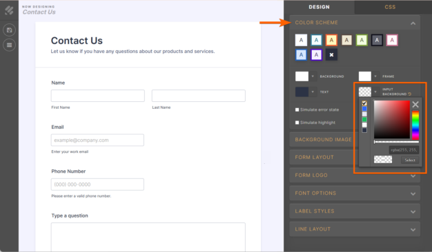 How to Make Your Form Background Transparent