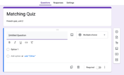 How to create a matching question on Google Forms | The Jotform Blog