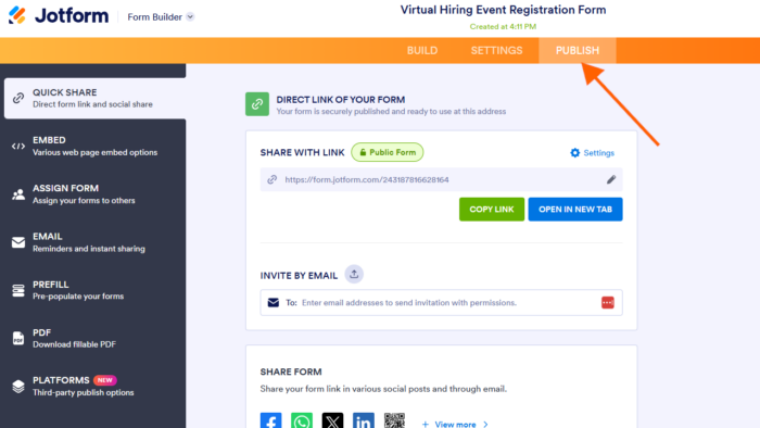 How to create a QR code for an Eventbrite event | The Jotform Blog